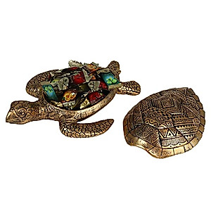 LAIKEARTS Turtle Decor, Handmade Resin Statue Brings Good Luck, Health, Decorations Applicable Home, Living Room, Bedroom, Office Desk Table Indoor.nGifts for Women, Mom, Friends