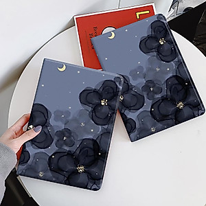 kaidisen Flower Case Compatible with iPad Mini A17 Pro 2024/ iPad Mini 6th Generation Case Flower Pattern Floral Illustration Mini 7 Mini 6 Cover Auto Sleep Wake Support Pencil Charging,Color 30