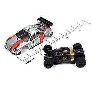 Auto World Xtraction 1995 Mitsubishi Eclipse (Silver) HO Scale Slot Car