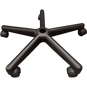 28" Replacement Plastic Office Chair or Stool Base w/Casters - Made in USA