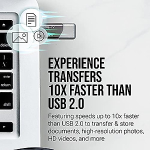 PNY 64GB Turbo Attache 3 USB 3.0 Flash Drive