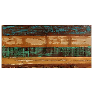 WHOPBXGAD Dining Table,Restaurant counters, Kitchen Tables Suitable for Small Spaces, Flats, Bars, Restaurants,45.3"x21.7"x29.9" Solid Reclaimed Wood and Steel