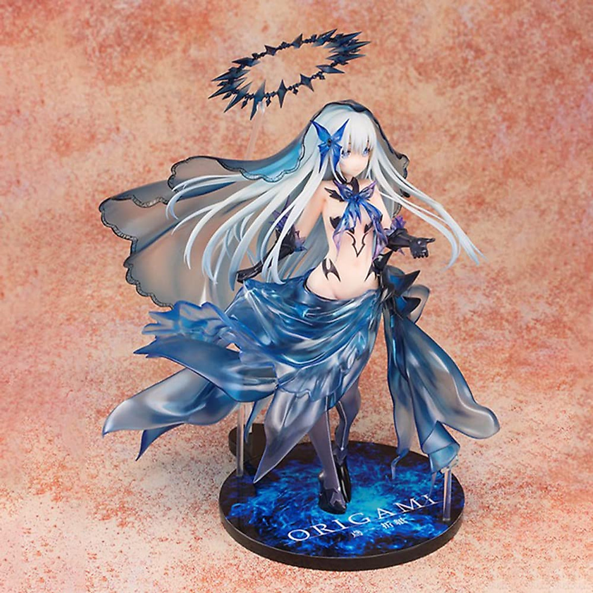 LUNK Tobiichi Origami Figure Blue Dress Anime Action Figure PVC Collectible Anime Statue Model Desktop Ornaments Gift for Fans