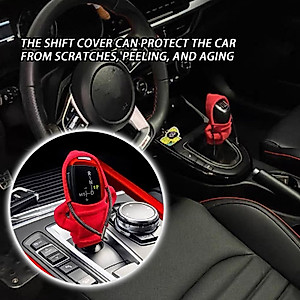 Huaione Car Gear Shift Knob Cover, Funny Shift Knob Hoodie Cover, Fashionable Sweater Design Gear Stick Cover Car Interior Decor Accessories for Women and Man (Black)