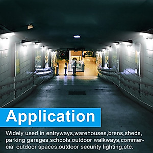 OSTEK 80W/60W/40W/20W Power Selectable LED Wall Pack Light with Photocell Full Cut-Off 11000LM 5000K, Outdoor Area Full Cutoff Wall Pack led Fixture IP65, UL, DLC