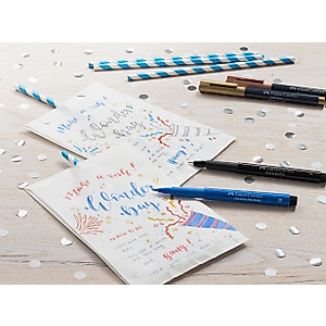 Faber-Castell Metallic Marker Blistercard - Full Range of 6 Colours