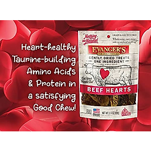 Evanger's Nothing But Natural Gently Dried Beef Heart Treats for Dogs
