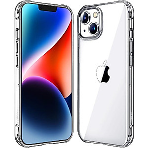 Mkeke for iPhone 14 Case for iPhone 13 Case Clear Transparent Shockproof Bumpers Cases for iPhone 13/14
