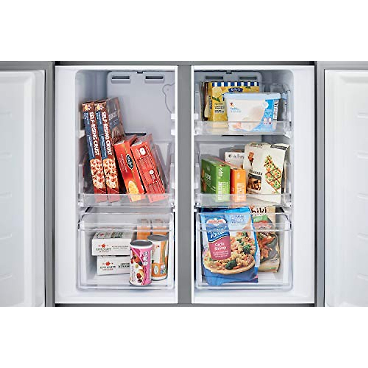 Frigidaire 17.4 Cu. Ft. 4 Door Refrigerator in Brushed Steel with Adjustable Freezer Storage