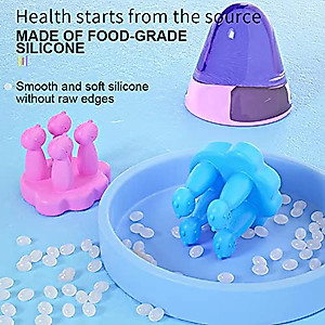 xhuoqdk 6PCS Silicone Toothbrush Hook Silicone Hook Bear Hook Razor Towel Plug Wire Key for Bathroom Living Room Kitchen Office Locker Dormitory Door (Black)