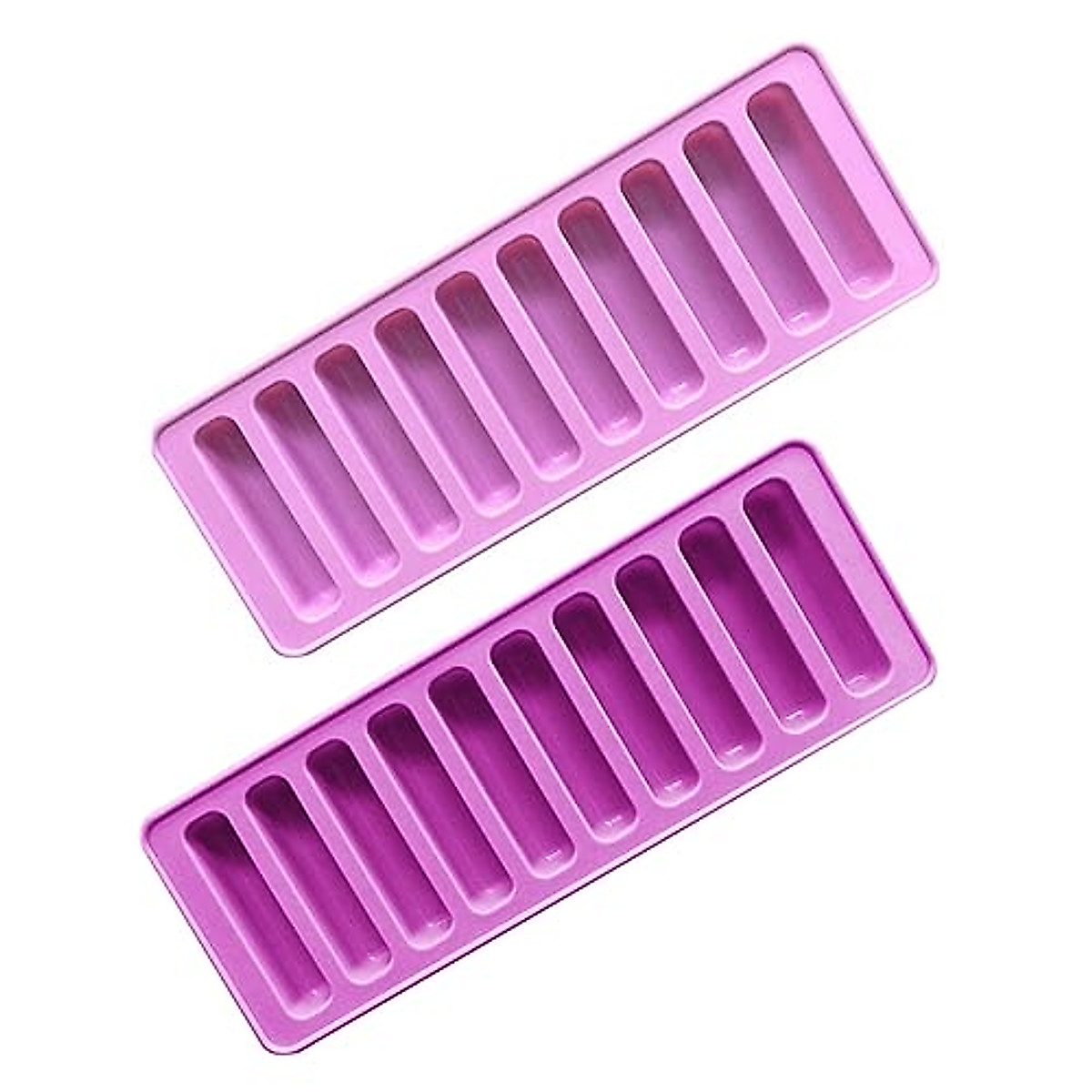 Easy Release Ice Cube Mold 10-Grids Cylinder Ice Cube Tray Flexible Silicone Ice Maker For Cocktails Teas Coffee Ice Cube Mold Silicone For Cocktails Fun Shapes Ice Maker Small Ice Cube Trays