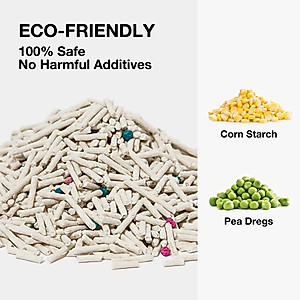 VETRESKA Tofu Cat Litter,Natural Kitty Litter Strong Clumping Flushable Cat Litter Pellets Ultra Absorbent,Odor Control,Dust-Free,Low Tracking Eco-Friendly Tofu Litter,Original(5.5lb×4bags)