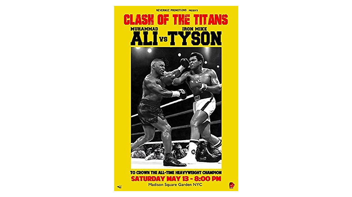 Ali vs Tyson Poster - Rare Boxing Collectible 18x24