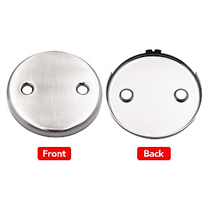 RP31556 Faucet Overflow Plate and Screws Replacement for Delta Compatible with RP293, RP391 and RP691 Bath Waste Assemblies,Silver