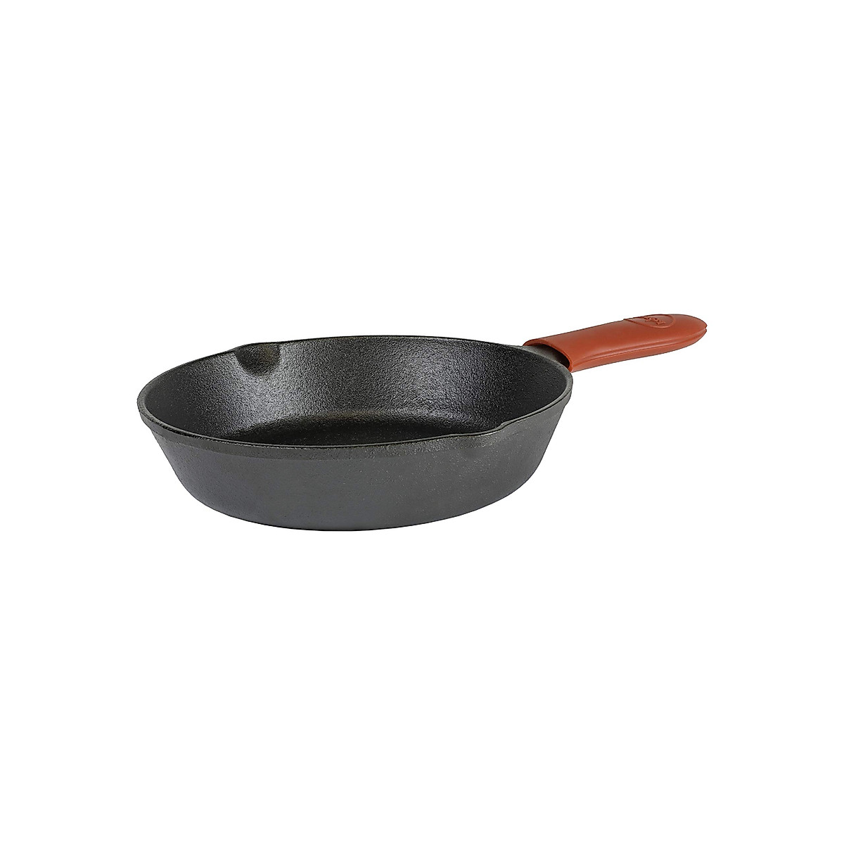 Lodge Cast Iron Skillet with Red Mini Silicone Hot Handle Holder, 8-inch & Pre-Seasoned 6-1/2-Inch Skillet