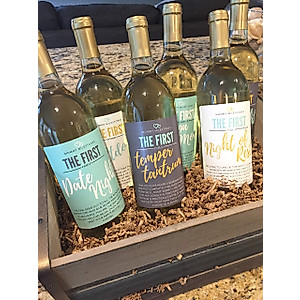 6 Mommy's First Milestone Wine Labels and Stickers, Great Baby Shower and Pregnancy Gift Ideas for Mom To Be, Funny Mom's First Moments After Having New Baby Girl or Boy – By Harper & Ivy Designs