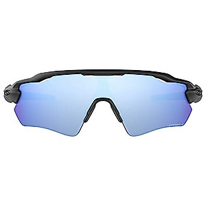 Oakley Radar EV Path Sunglasses (Matte Black Frame/Deep Prizm Water Polarized Lens) with Lens Cleaning Kit (Black)