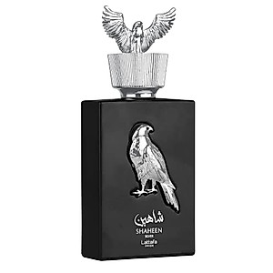 Lattafa Perfumes Shaheen Silver for Unisex Eau de Parfum Spray, 3.4 Ounce