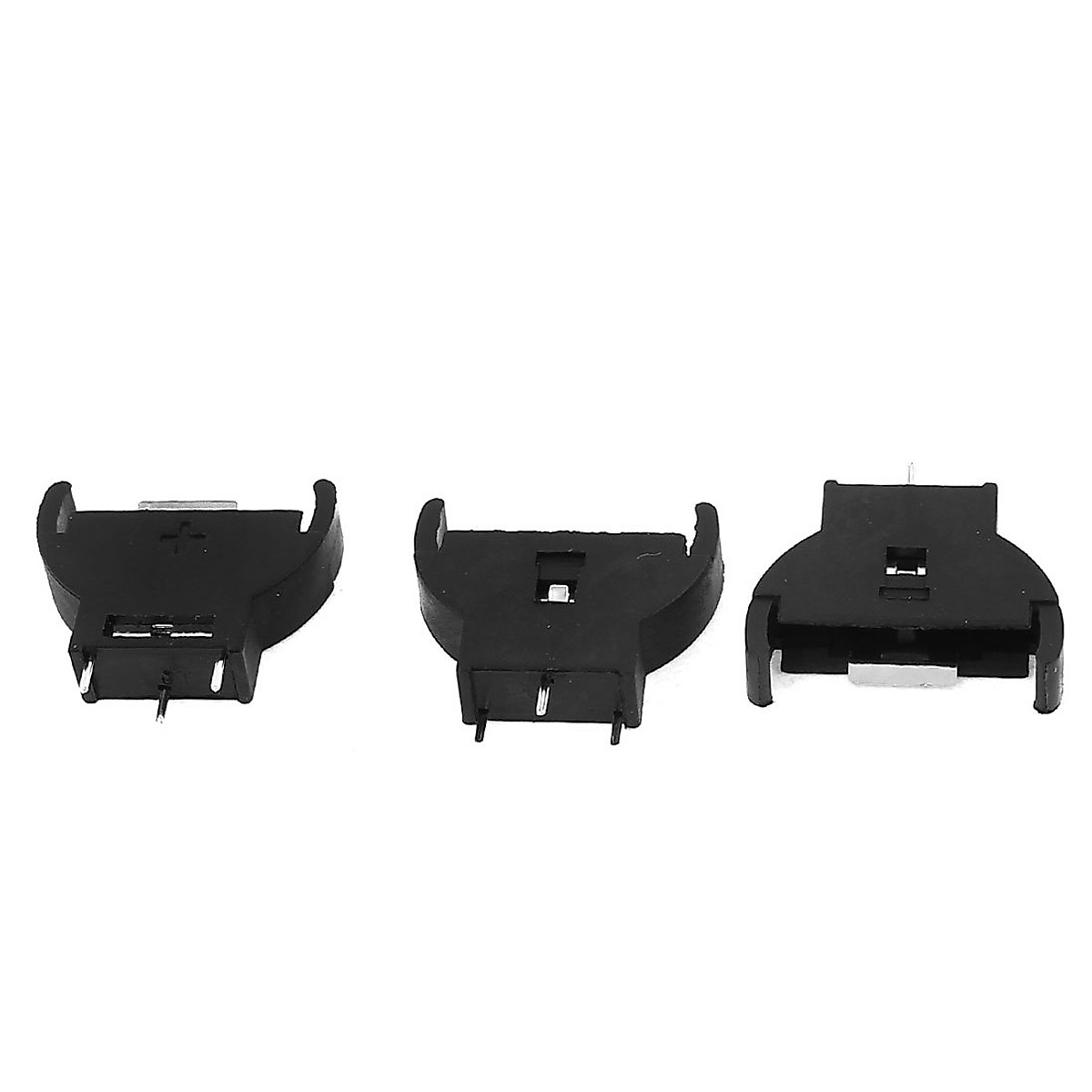 uxcell 3Pcs Plastic Vertical Button Cell Battery Holder for CR/LIR2032 2025