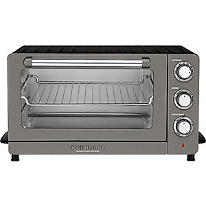 Cuisinart TOB-60N2BKS2 Convection AirFryer Toaster Oven Broiler, 1800-Watt Motor with 8-in-1 Functions, Wide Temperature Range, Large Capacity Air Fryer with 60-Minute Timer/Auto-Off, Black Stainless