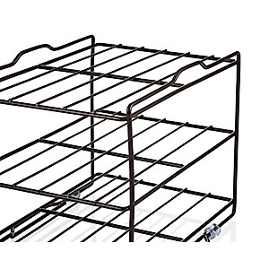 Kitchen Wrap Organizer Rack - Cabinet Organizer for Food Wrap and Foil - Pantry Organization for Parchment Paper and Plastic Food Bags