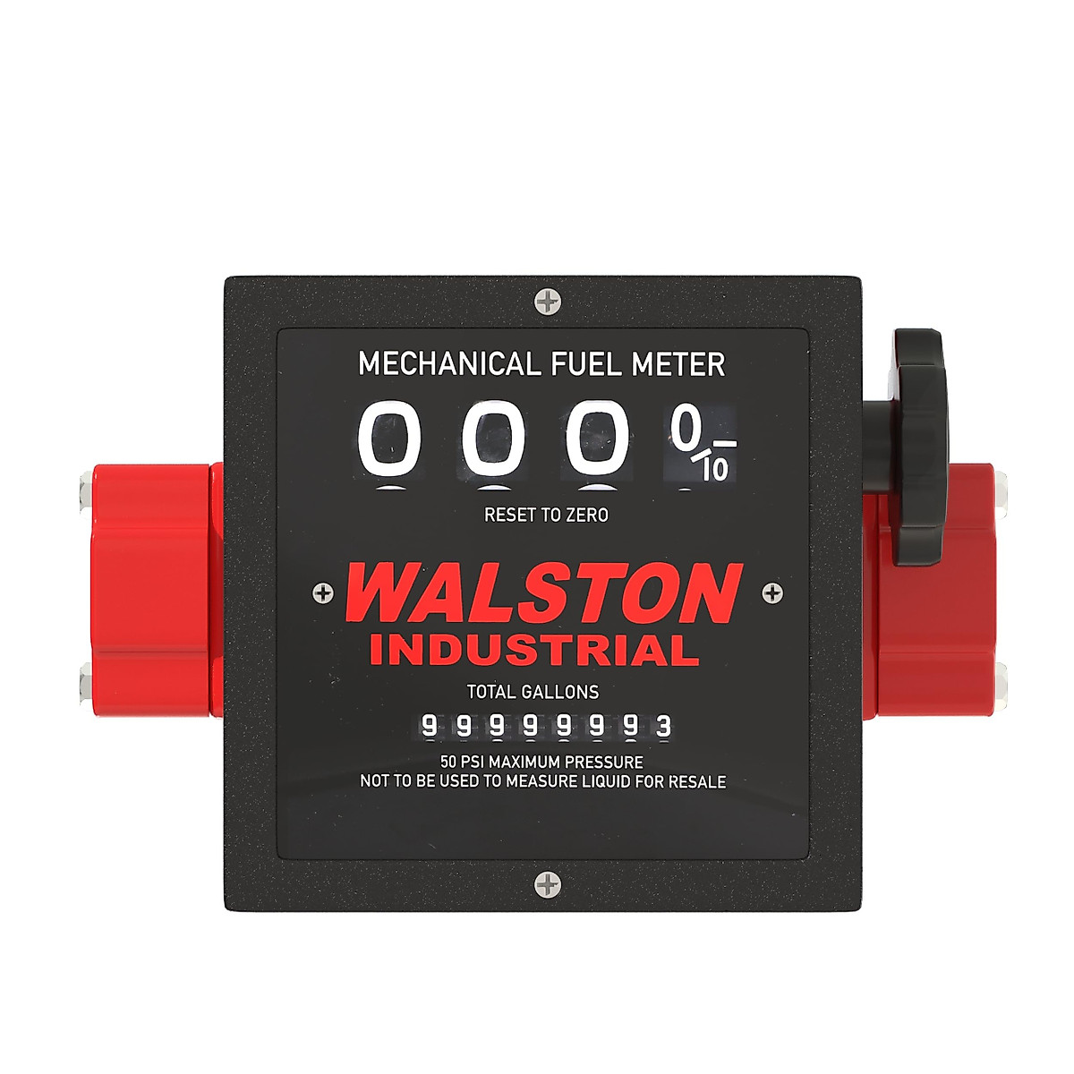 Walston Industrial GH-5650 Mechanical Fuel Meter 1 Inch NPT Threads Fuel Counter for Diesel