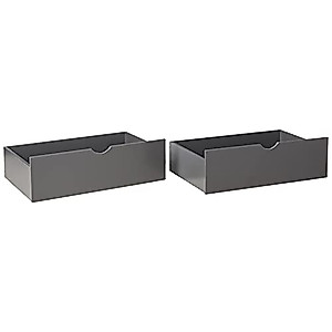 Donco Kids 505-DG Dual Under Bed Drawer, One Size, Dark Grey
