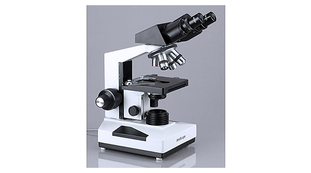 AmScope B490 Microscope: 40X-1000X Magnification & High-Res