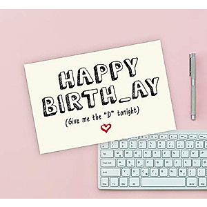 Naughty Anniversary Card, Funny Wedding Anniversary Card for Him Boyfriend Husband…