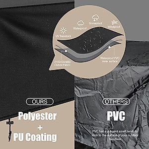 Heavy Duty Patio Sofa Cover for Snow Protection Patio Table Chair -67x37x30in All Weather Protection Rectangular Patio Covers for Outdoor Furniture Set