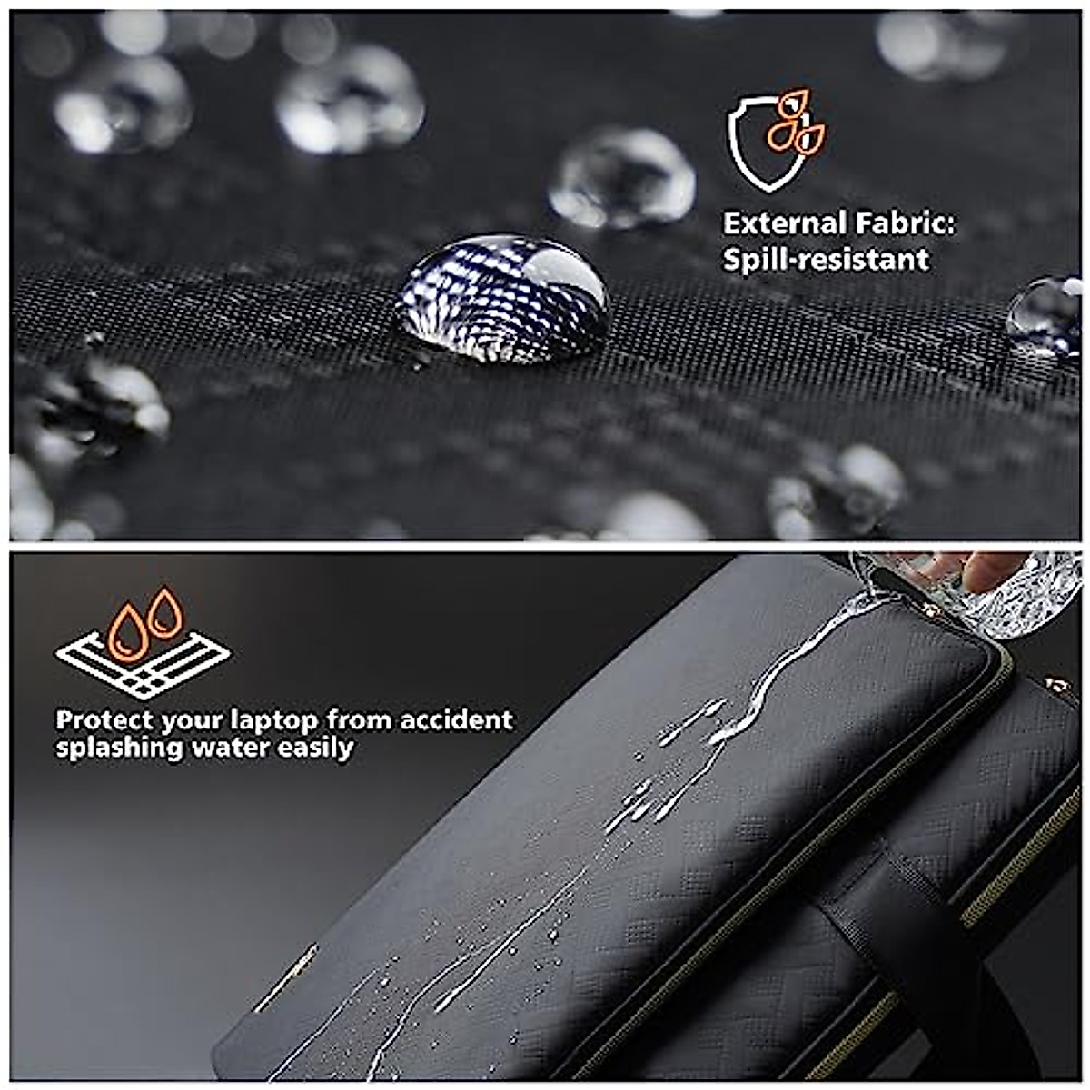 KIZUNA Laptop Sleeve Case 14 Inch Computer Carrying Handbag for 15" MacBook air M2 2023/Lenovo Flex 14/IdeaPad Flex 5/15.4 MacBook Pro/HP EliteBook 840 G5/HP Pro 14 G3/Dell Latitude/Surface Laptop 3