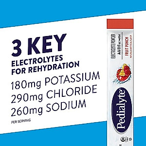 Pedialyte Electrolyte Powder Packets, Variety Pack, Hydration Drink, 24 Single-Serving Powder Packets