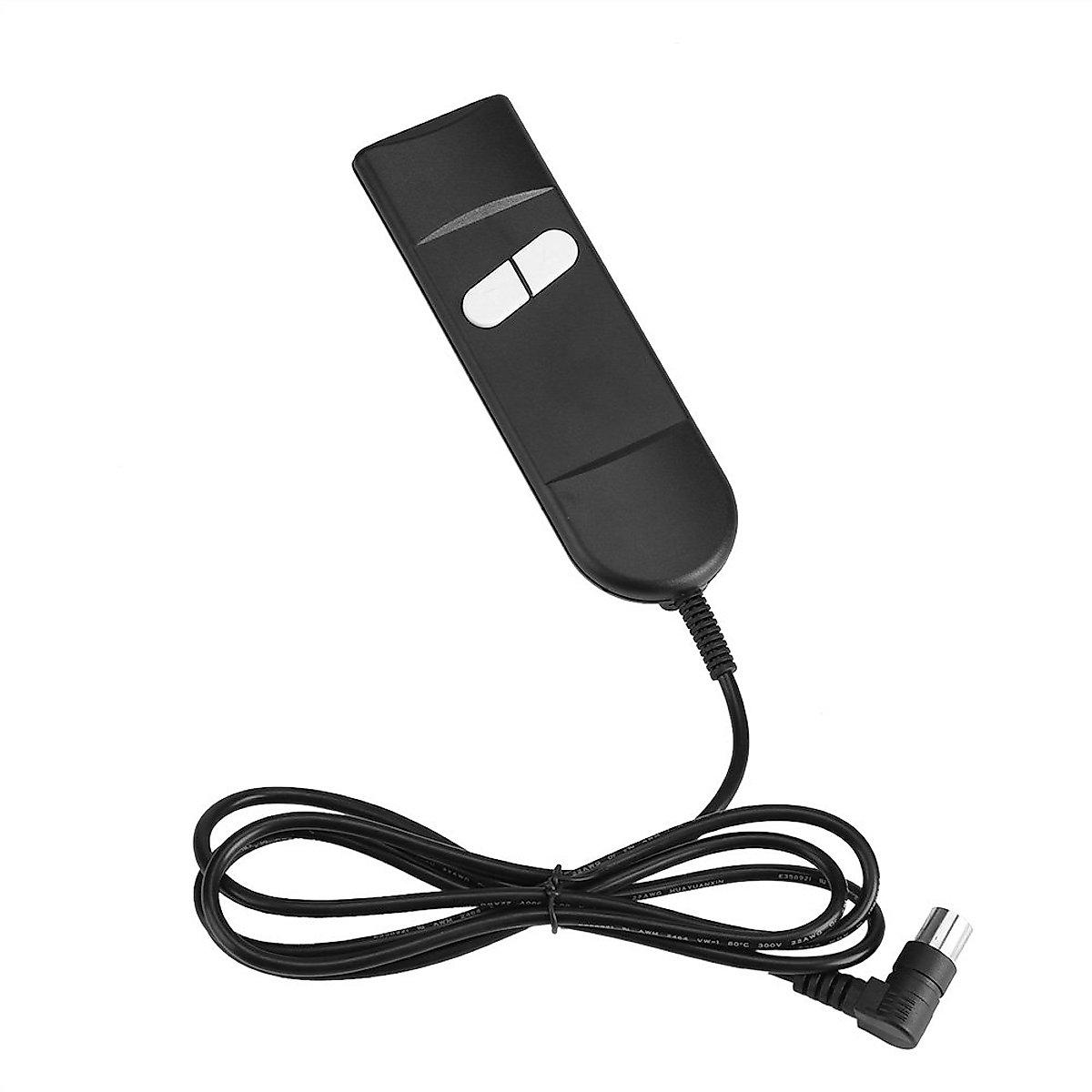 2 Button 5 Pins Hand Controller, Multiple Uses 2 Button 5 Pins Plug Connector Recliner Hand Control, Remote Replacement Part for Lift Chairs Electric Recliner, for 5-Pin 4-Core Sofa, Black