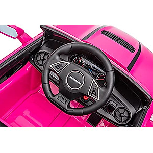 DAKOTT Kids Ride On Sports Car, 12V Battery Powered Chevy Camaro w/Parent Remote Control, Bluetooth, Horn, Music & Headlights Taillights for 3-6 Years
