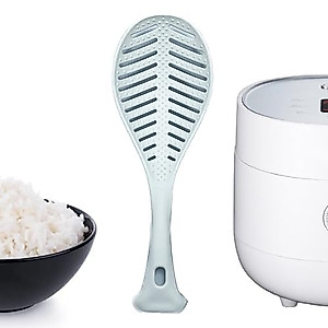Non Stick Multifunction Rice Scooper free Standing Rice Spoon Paddle, Professional Rice Potato Server Spatula (2 Pac, white)