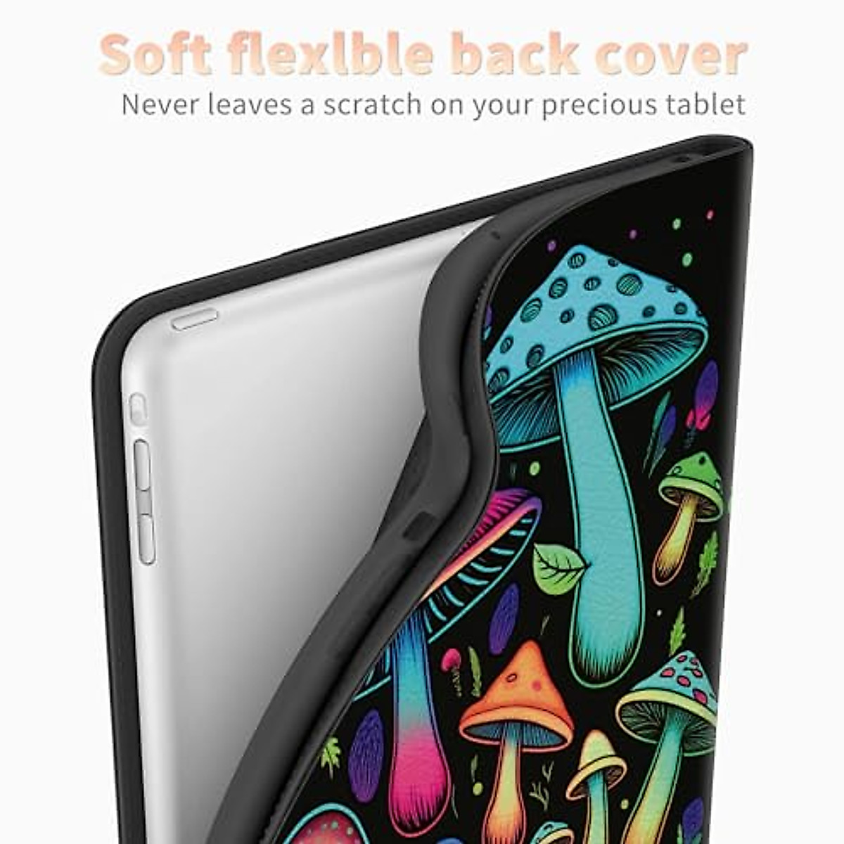 Dream Mushroom Case for Samsung Galaxy Tab A8 10.5 Inch 2022, Shockproof PU Leather Folding Stand Slim Case with Auto Sleep/Wake for Galaxy Tab A8 2022 Model SM-X200/X205/X207