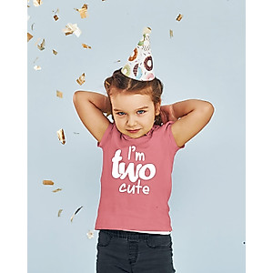 2nd Birthday Outfits for Toddler Girls im Two Cute Shirt Girl 2 Years Old Second Birthday (Mauve, 3 Years)