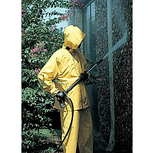 MCR Safety 3003X7 Wizard PVC/Nylon 3-Peice Flame Resistant Suit, Yellow, 7X-Large