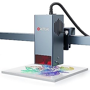 ORTUR 20W Laser Module LU3-20A, Higher Accuracy 0.08*0.08mm Compressed Spot Laser Head for All ORTUR Laser Masters, Dual Fan Cooling, 380+ Colors On Metal Steel Engraving (Must Used with Air Assist)