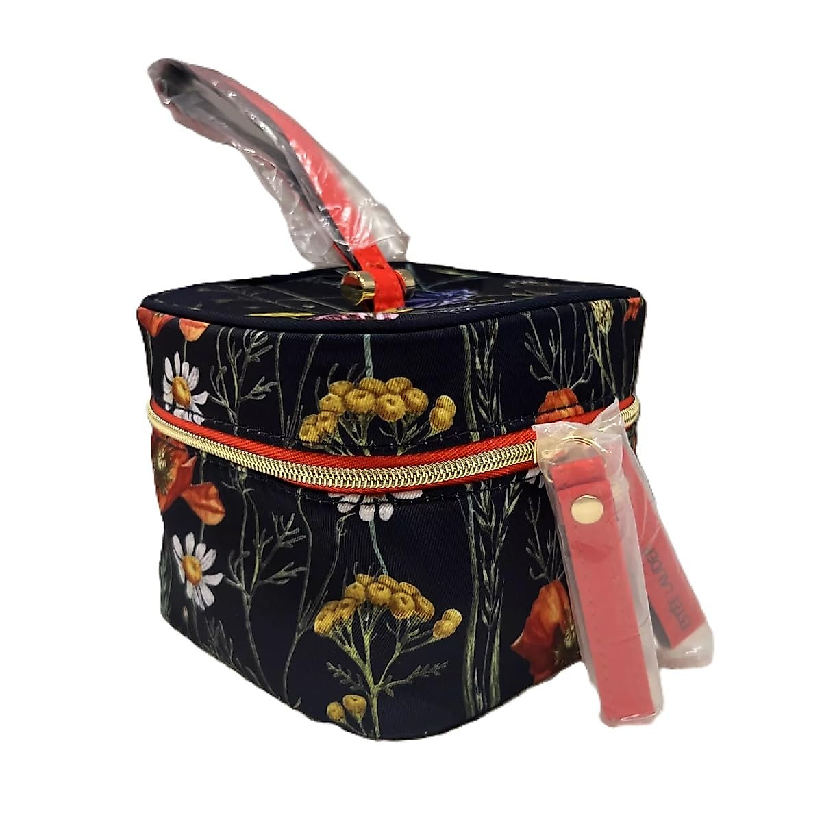 Designer Cosmetics Makeup Travel Bag (Red Party Shimmer Dome)