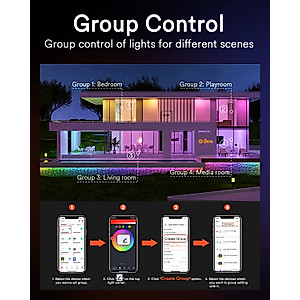 Lumary 5/6 Inch WiFi Smart LED Can Lights Retrofit Recessed Lighting - 13W 1100LM RGB Color Changing Downlight, Baffle Trim, Work with Alexa/Google Assistant/Siri, Bedroom, Kitchen, Living Room 4 Pcs