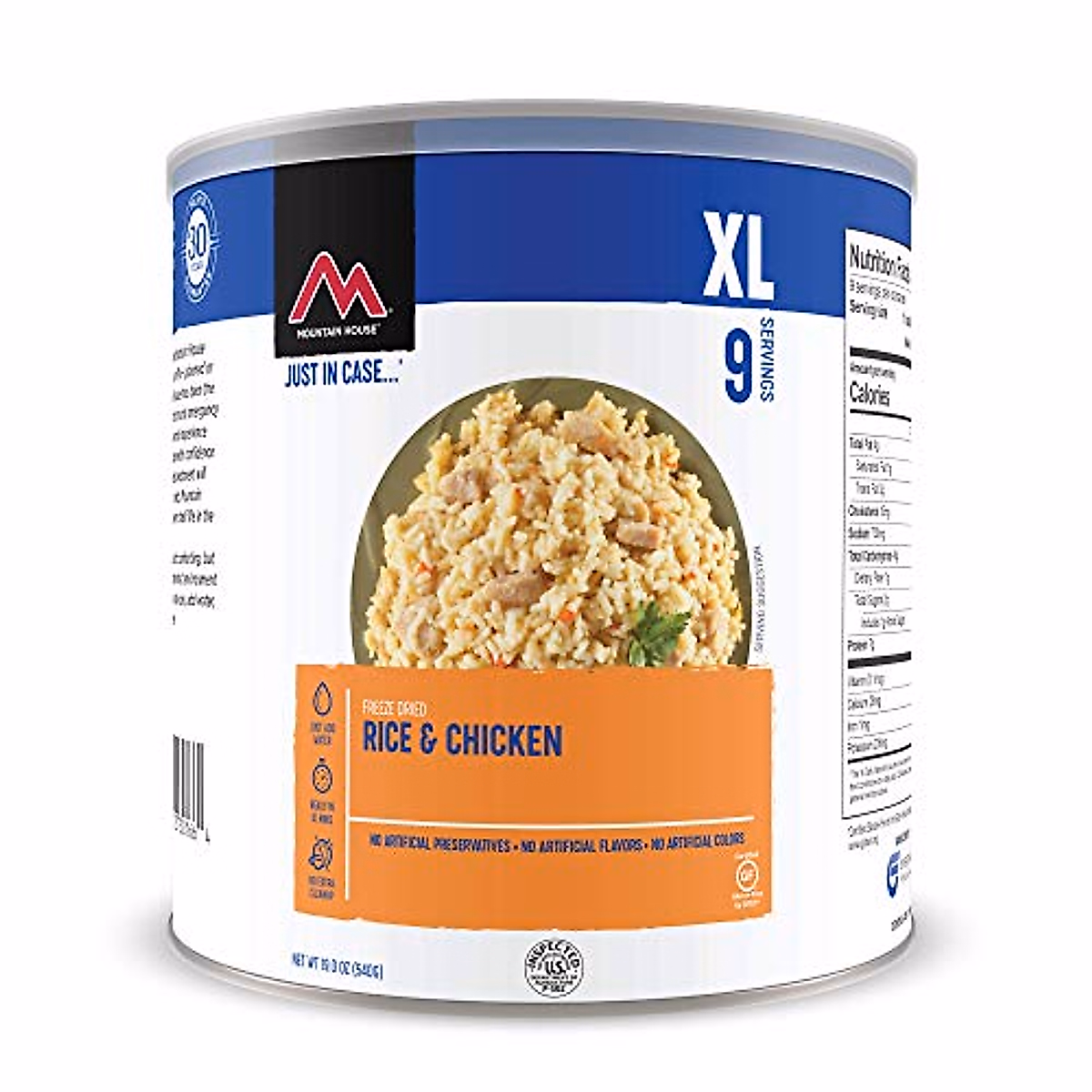 Mountain House Rice & Chicken | Freeze Dried Survival & Emergency Food | #10 Can | Gluten-Free & Beef Stroganoff with Noodles | Freeze Dried Survival & Emergency Food | #10 Can