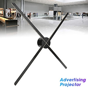 Bindpo 3D Hologram Fan, 65CM 3D Hologram Fan Advertising Holographic Projector Naked Eye 3D Rotating Electric Fan Advertising Projecto, for Shop, Mall, Party Advertising Display(US)
