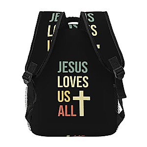 Sunflower Christian Jesus Cross Faith Backpack College School Backpack Casual Laptop Backpack for Women Men