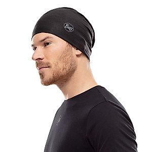 BUFF CoolNet UV Half Neck Gaitor, UPF 50 Sun Protection, Breathable, Cooling Bandana, Versatile, Quick Dry Face Mask, Black, Adult Size