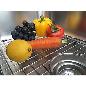 Serene Valley Kitchen Sink Bottom Grid and Sink Protector NDG3018, 304 Premium Stainless Steel, dim 27 1/2" x 15 11/16"