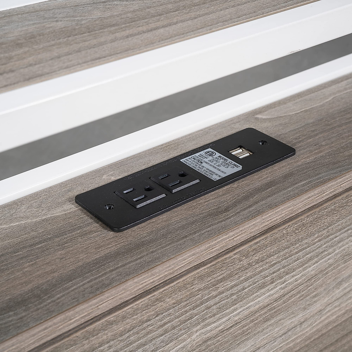 SOFTSEA Queen Size Metal Platform Bed Frame with Trundle, Metal Bed Frame with USB Ports, Queen Trundle Bed with Storage Headboard Metal Panel Bed with Shelf for Bedroom Guestroom, White