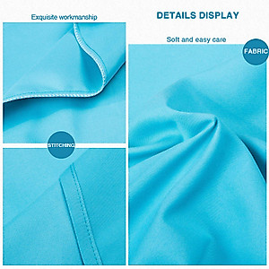 FLXXIE Microfiber Pillow Cases Standard Size, Soft Pillowcases with Envelope Closure, Wrinkle, Stain Resistant Pillow Covers, 20x26, Blue