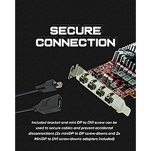 VisionTek Radeon RX 560 4GB GDDR5 4M 4K Graphics Card, 4 Mini DisplayPort, 7.1 Surround Sound, PCI Express, Low-Profile GPU, ATX & SFF - 901278