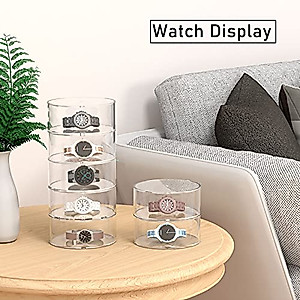 FEMELI Belt Organizer, Acrylic Display Case with 5 Layers Storage Holder for Watches, Jewelry, Makeup, Bracelets, Rings,Toys Accessories